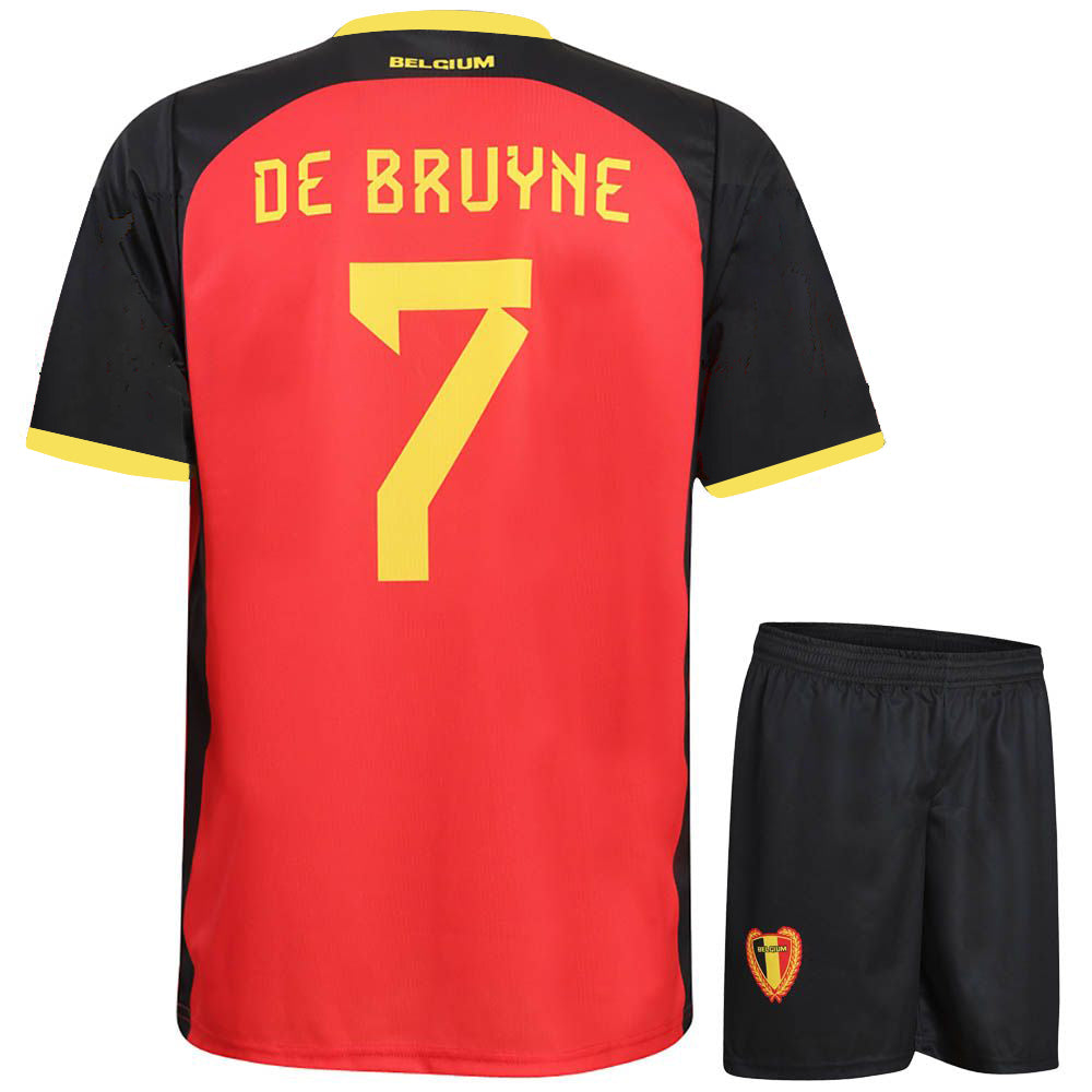 Belgie Voetbaltenue De Bruyne Thuis - 2022-2024 - Kind en Volwassenen ...